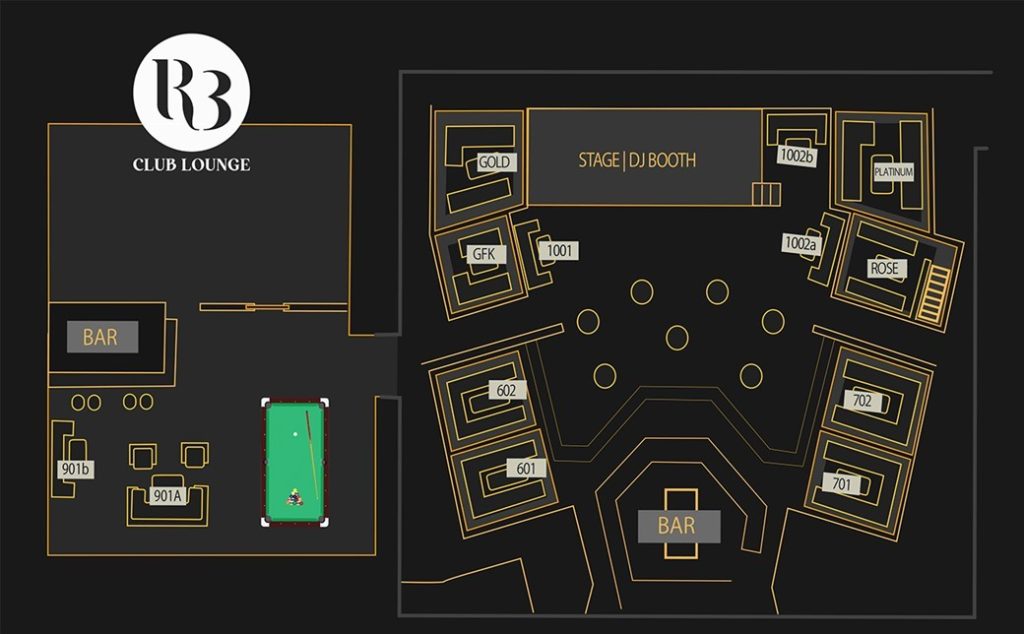 Vip Reservations - R3 Club Lounge